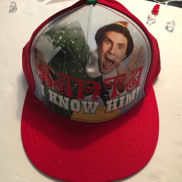 ELF | Accessories | Nwt Elf Movie Santa I Know Him Adult Baseball Cap ...